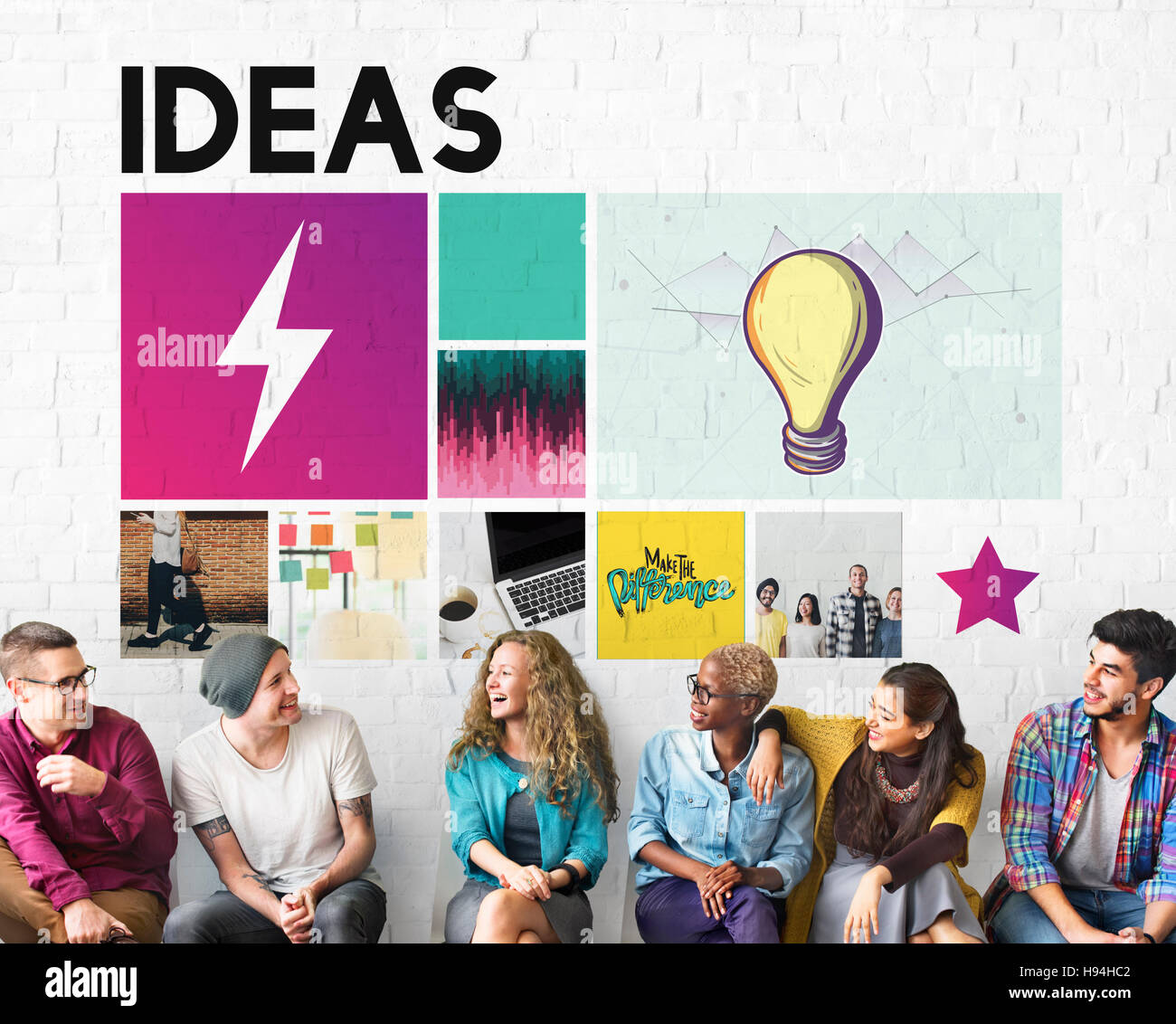 People Togetherness Brainstorming Ideas Concept Stock Photo - Alamy