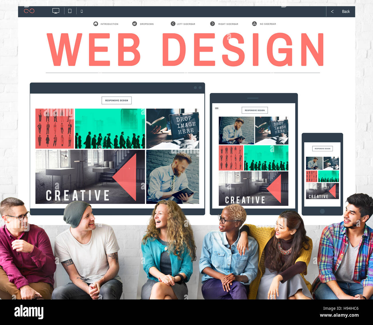 Web Design Technology Browsing Programming Concept Stock Photo - Alamy