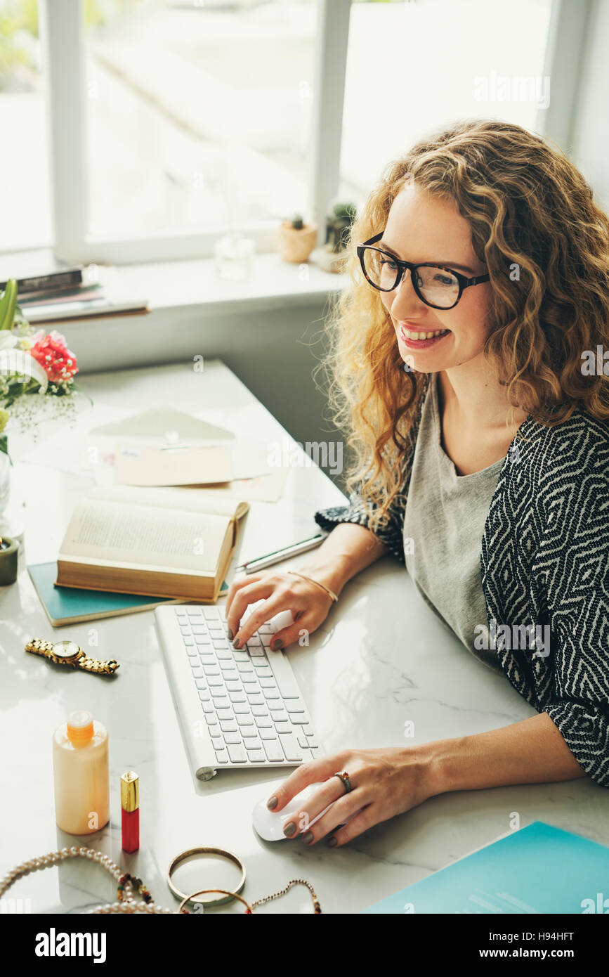 Lady Girl Business Career Agenda Data Office Concept Stock Photo - Alamy