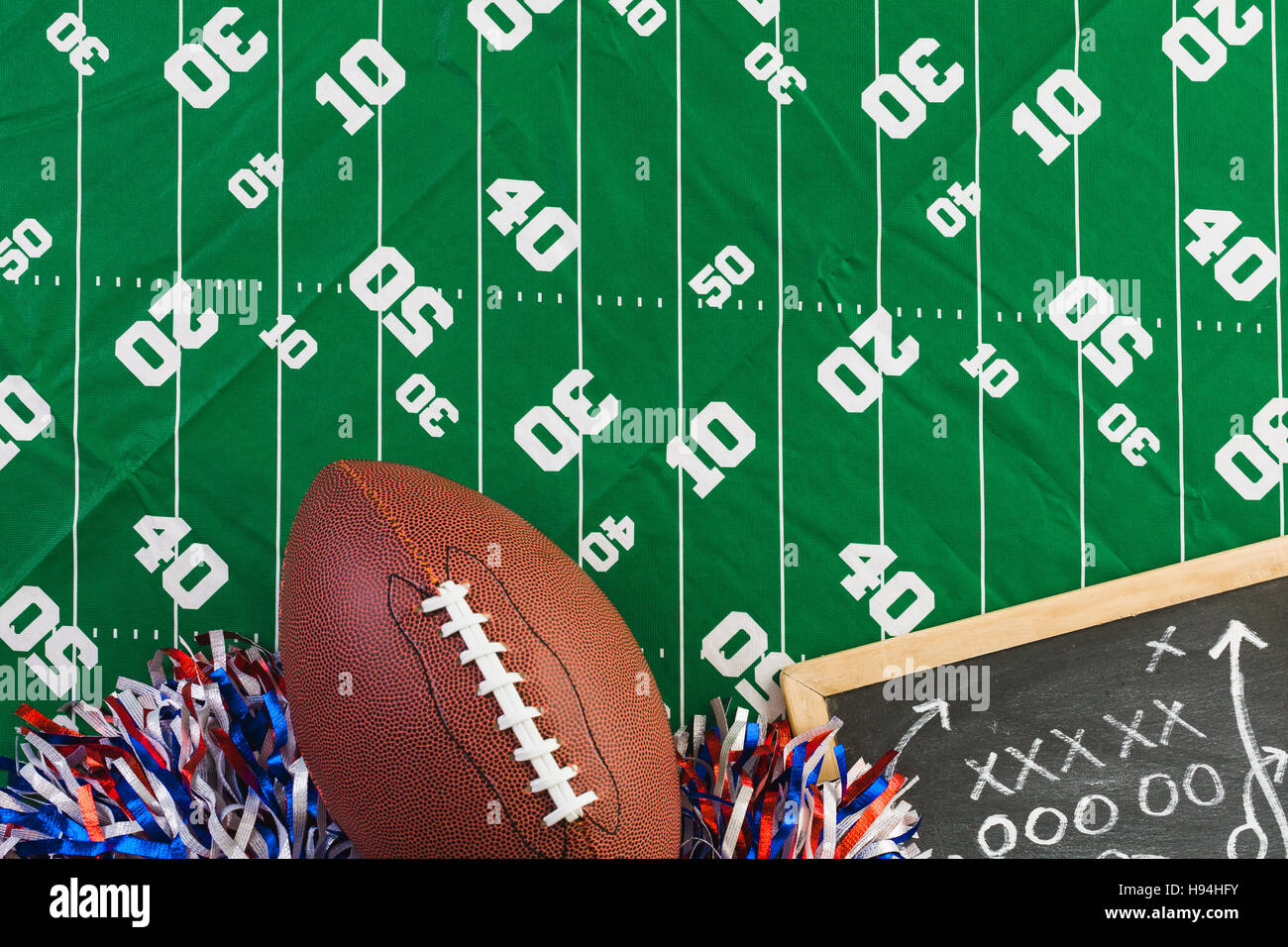 Game day football party table Stock Photo - Alamy