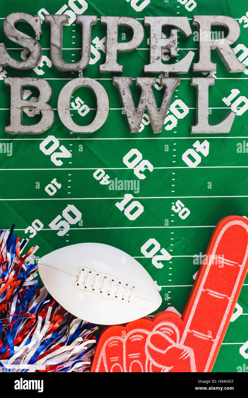 Game day football party table Stock Photo - Alamy