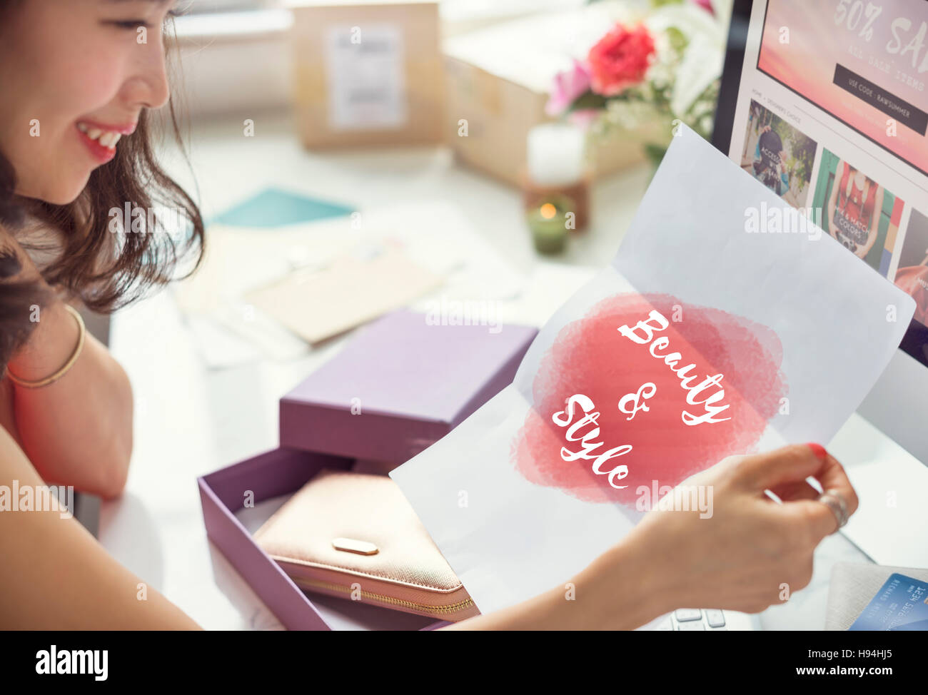 Beauty Style Fashion Text Concept Stock Photo - Alamy