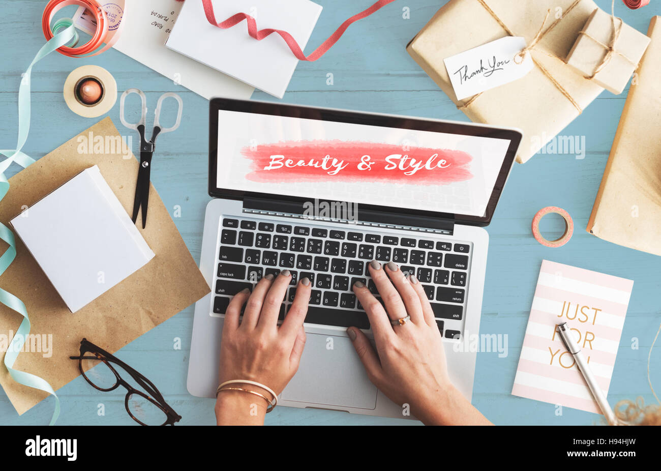 Beauty Style Fashion Text Concept Stock Photo - Alamy