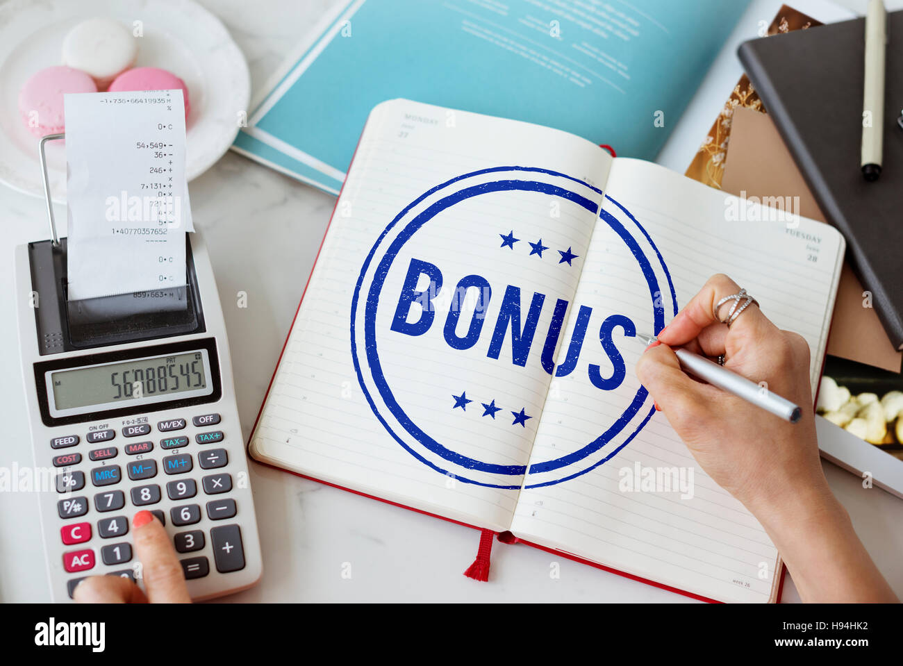 Bonus Prize Profit Incentive Additional Compensation Concept Stock ...