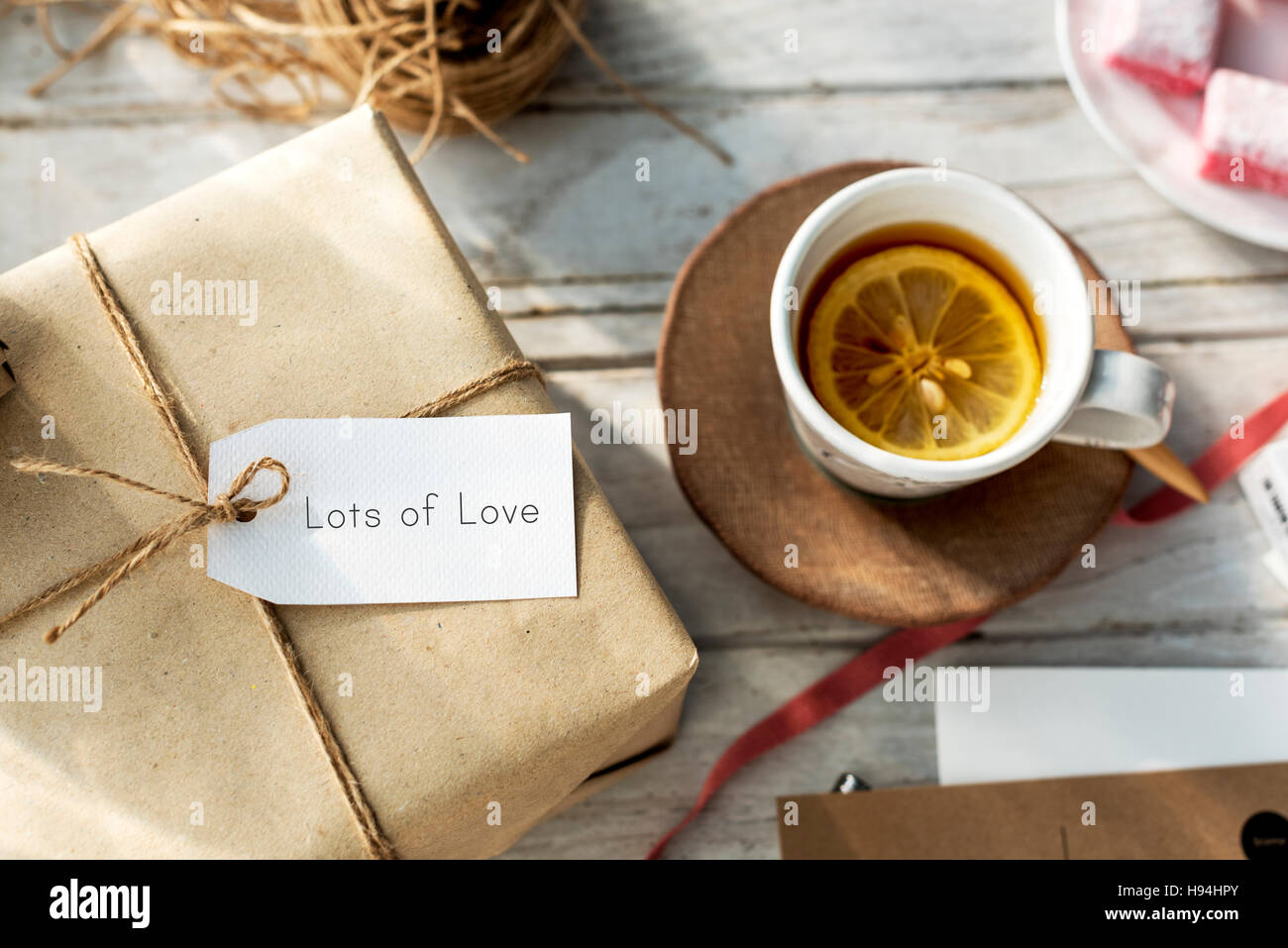 Message Label Tag Card Present Gift Concept Stock Photo - Alamy
