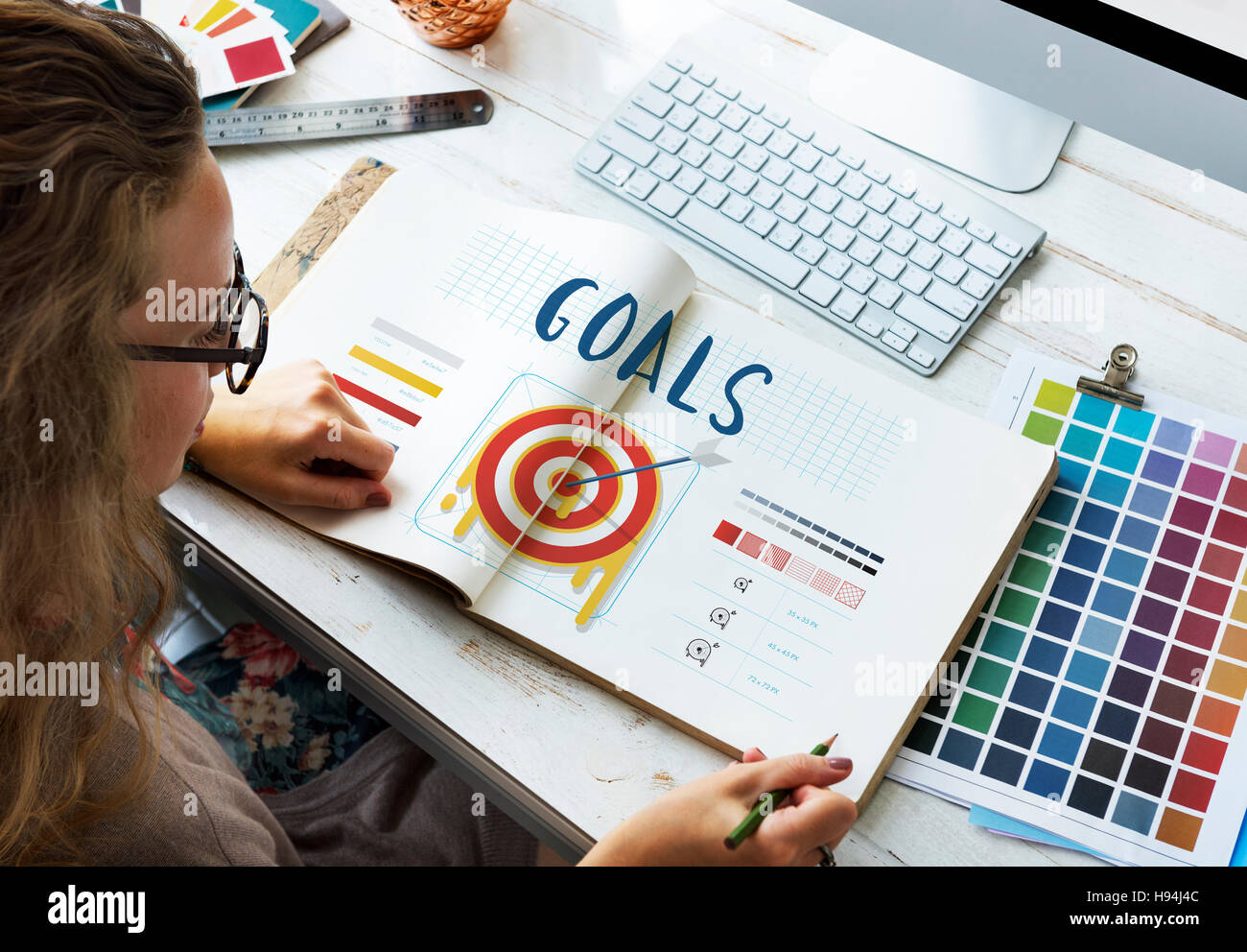 Plan Strategy Target Aim Success Concept Stock Photo - Alamy