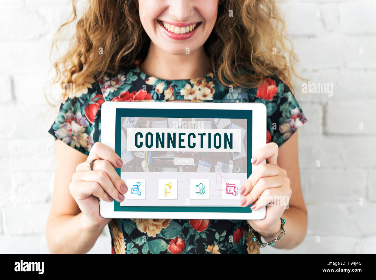 Connection Online Communication Technology Concept Stock Photo - Alamy