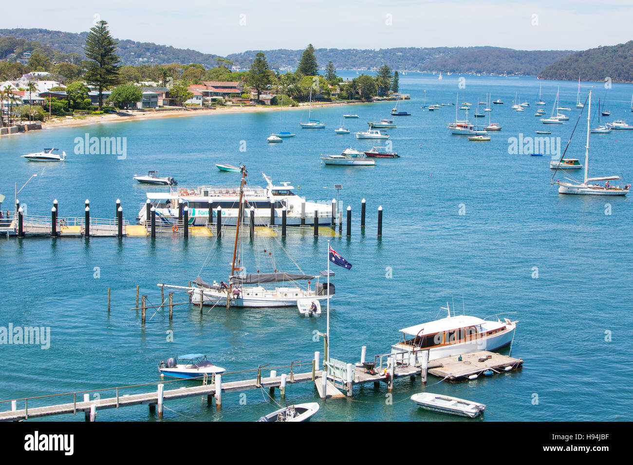 Pittwater area near Plam beach, popular with sailors and for boating ...