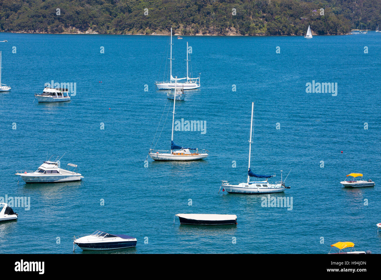 Pittwater area near Plam beach, popular with sailors and for boating ...