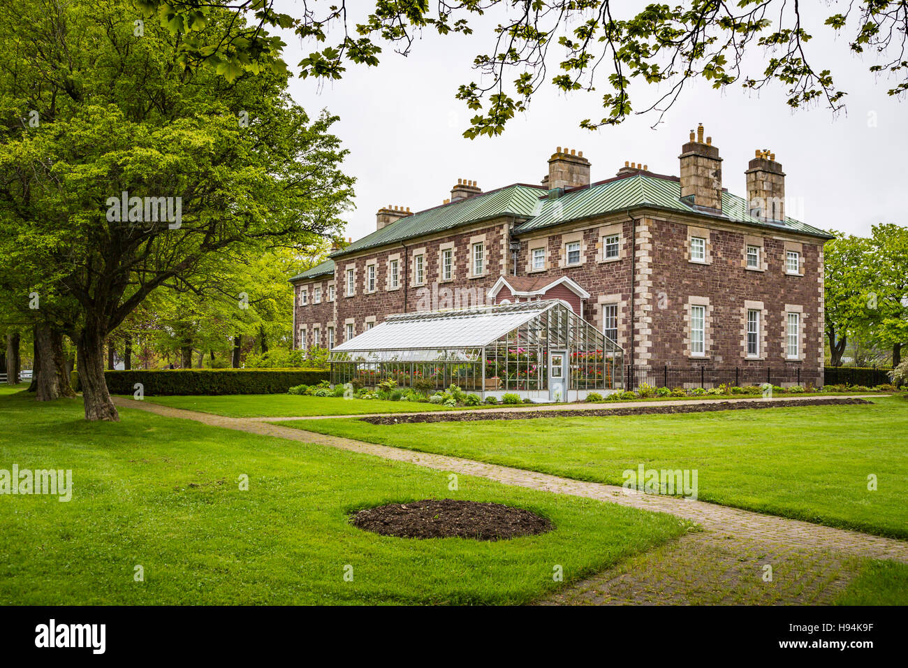 An exterior view of Government House in St. John's, Newfoundland and ...