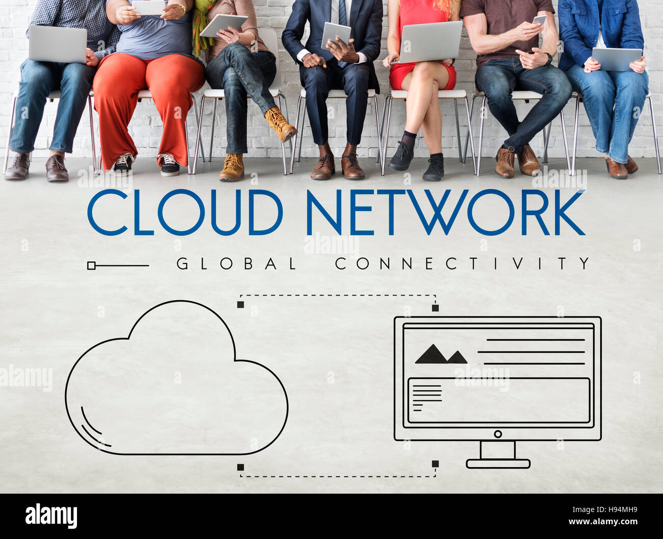 Cloud Network Connection Communication Graphic Concept Stock Photo - Alamy