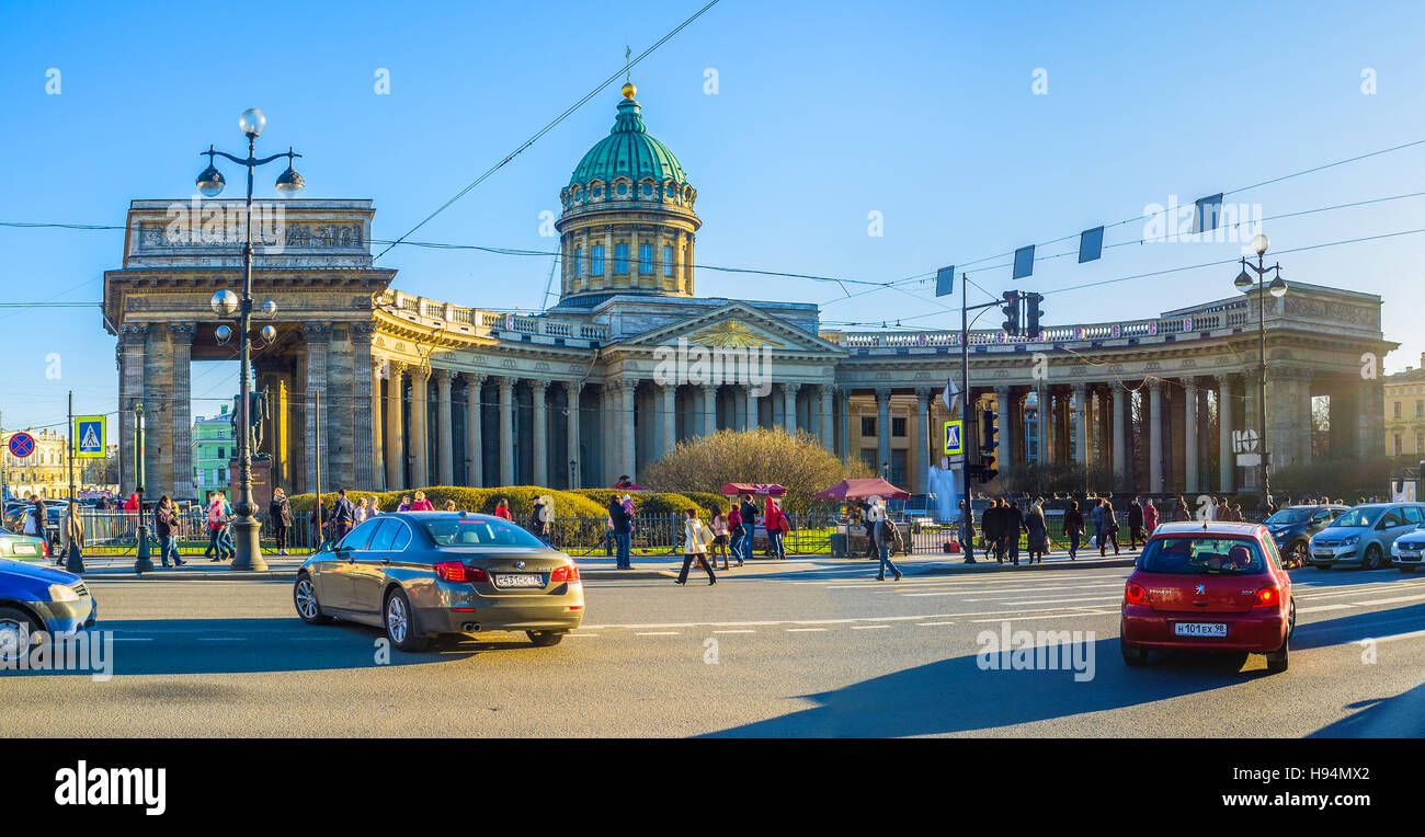 The huge colonnade of Kazan Cathedral is the most recognizable element ...