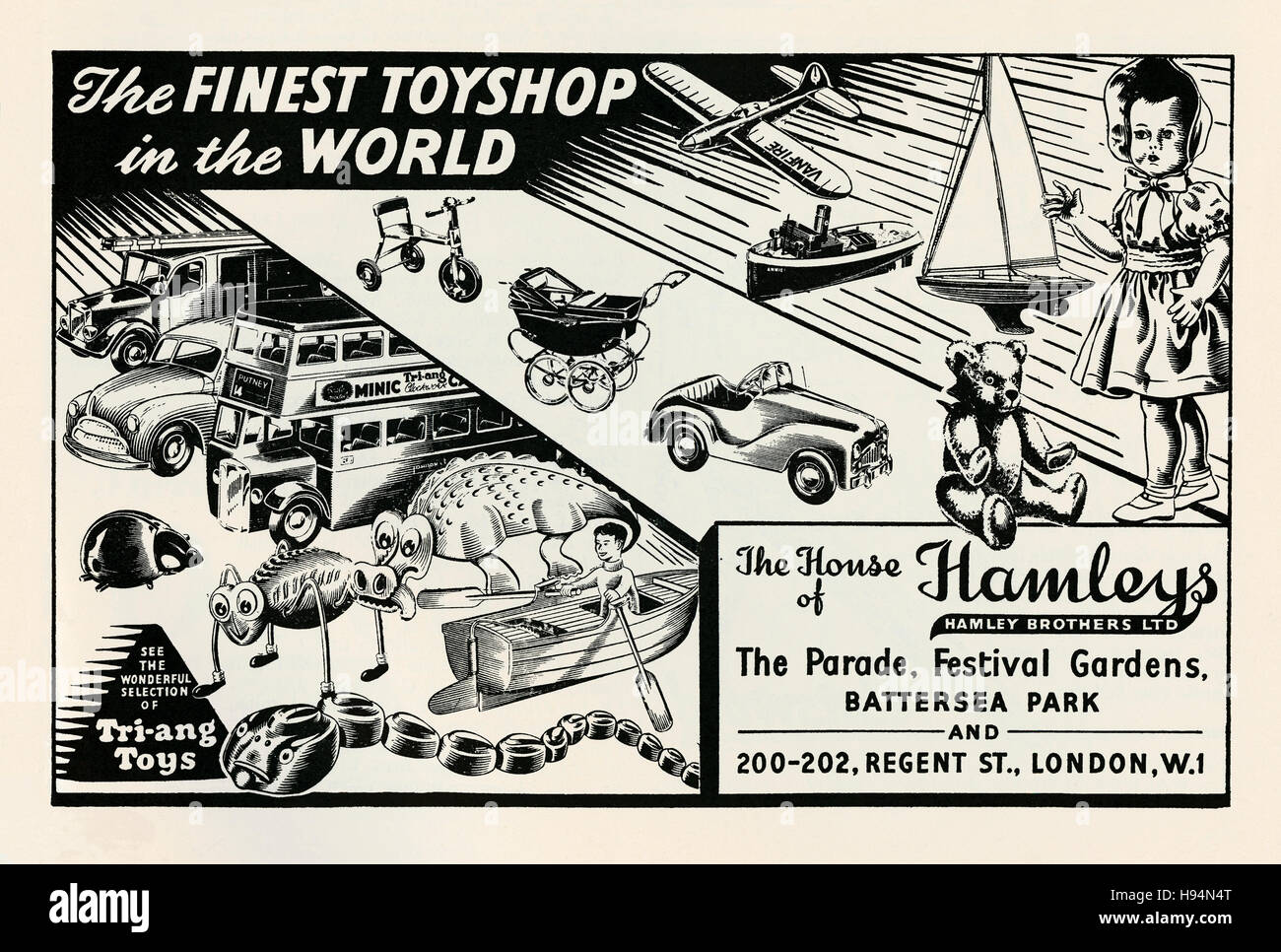 Childrens toys advert old hi-res stock photography and images - Alamy