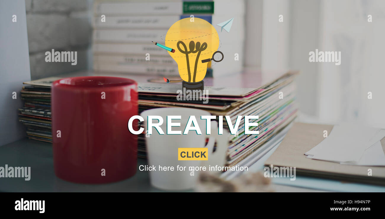 Creative Ideas Imagination inspiration Light Bulb Concept Stock Photo ...