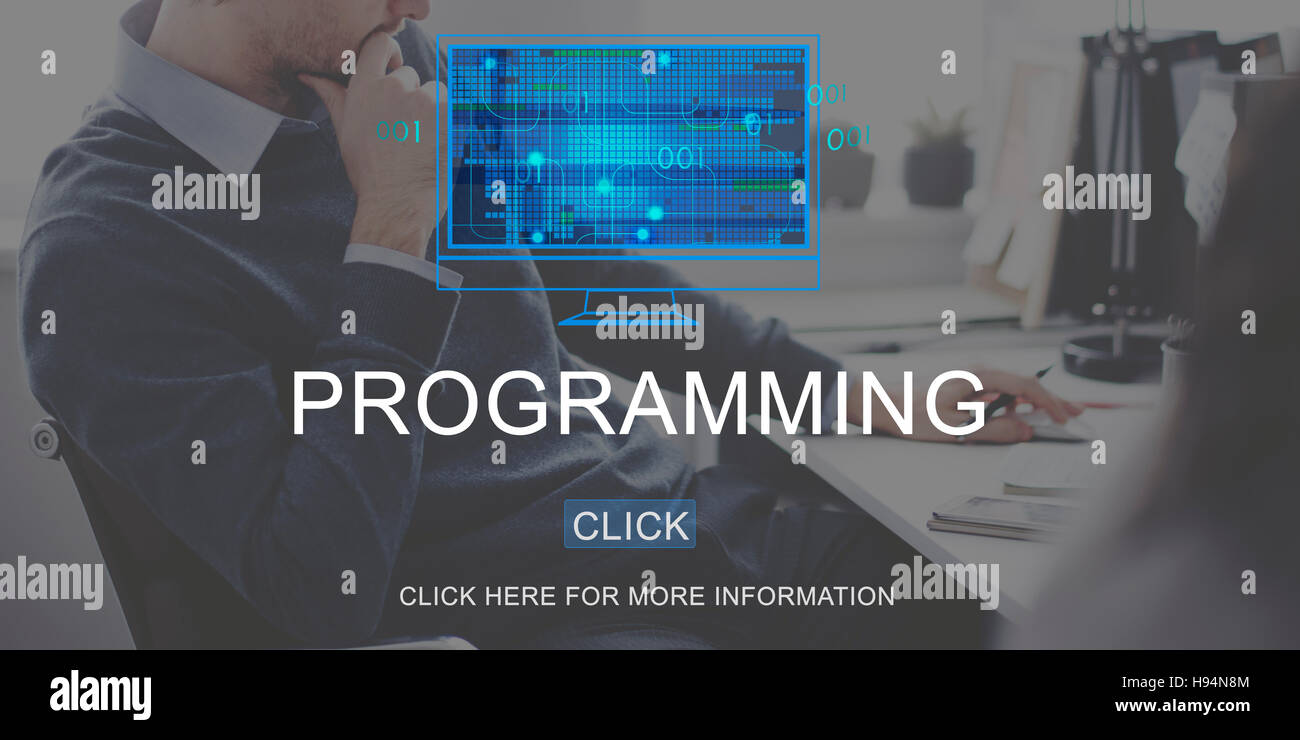 Programming Data Development Device Digital Concept Stock Photo - Alamy