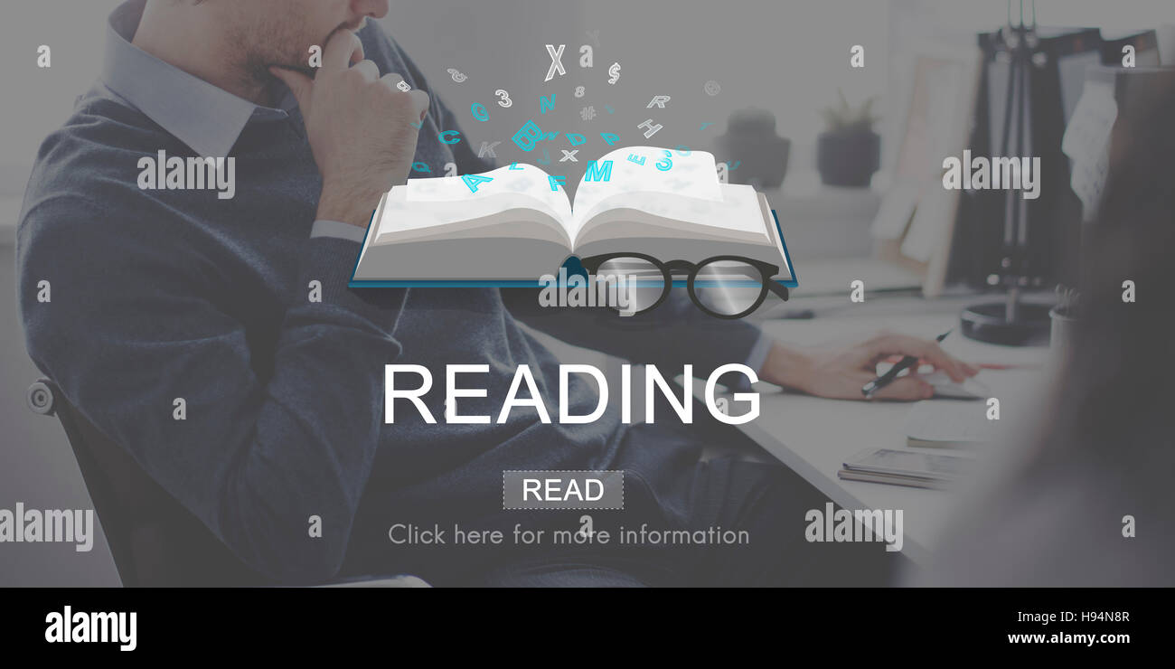 Reading Knowledge Intelligence Vision Solution Concept Stock Photo - Alamy
