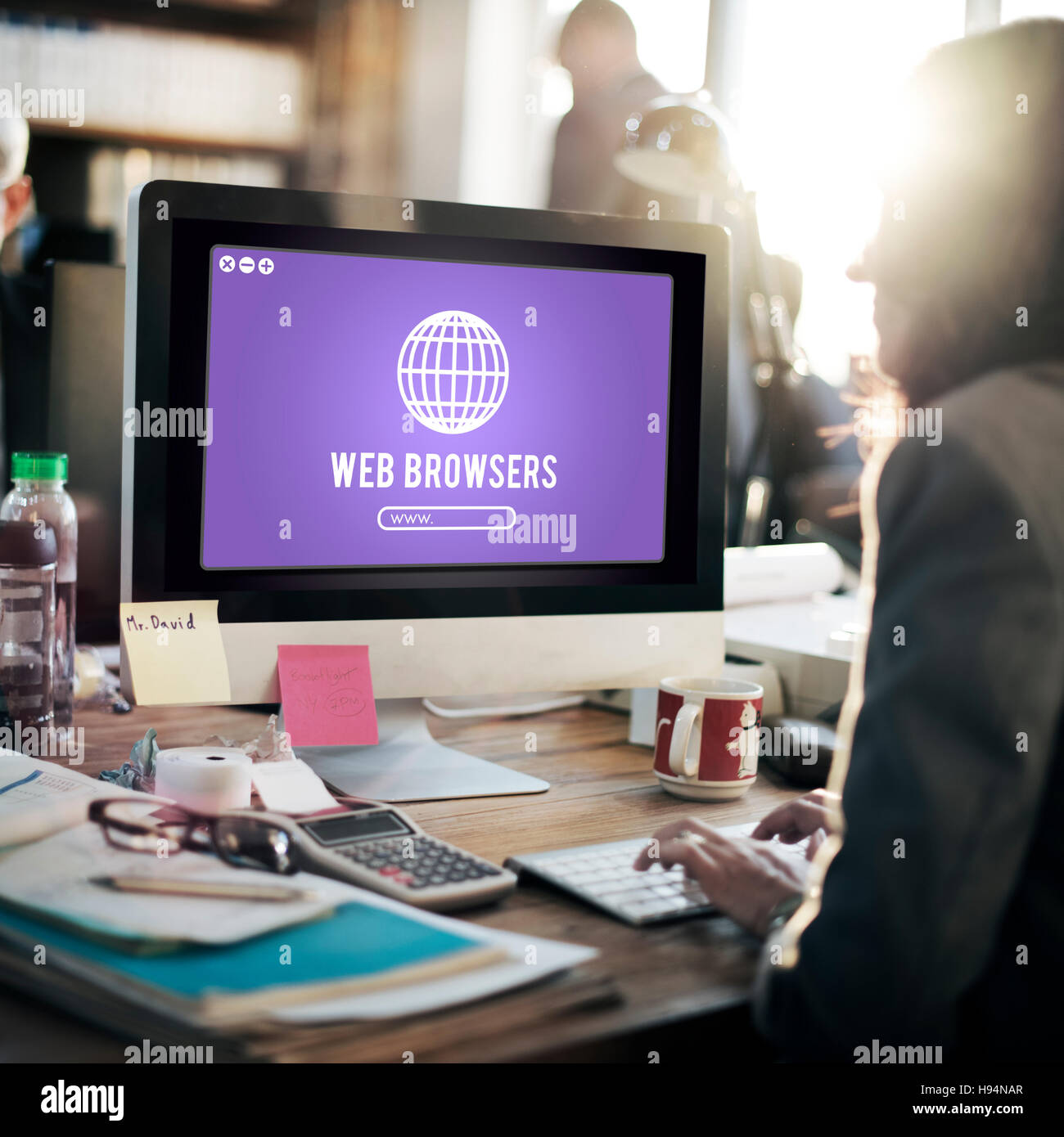 Web Browser Internet Net Technology Concept Stock Photo - Alamy