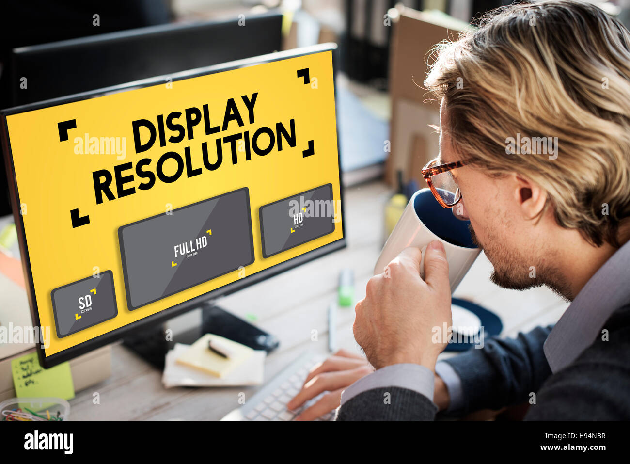 Display Resolution Screen Modern Technology Concept Stock Photo - Alamy