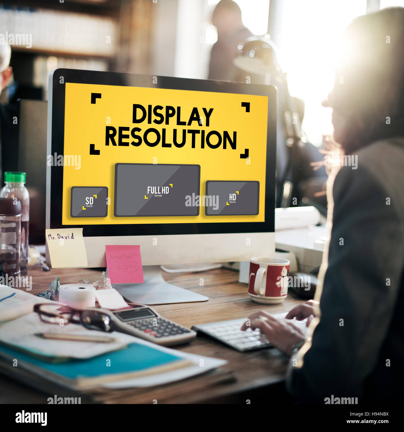 Electronic resolution of the device hi-res stock photography and images ...
