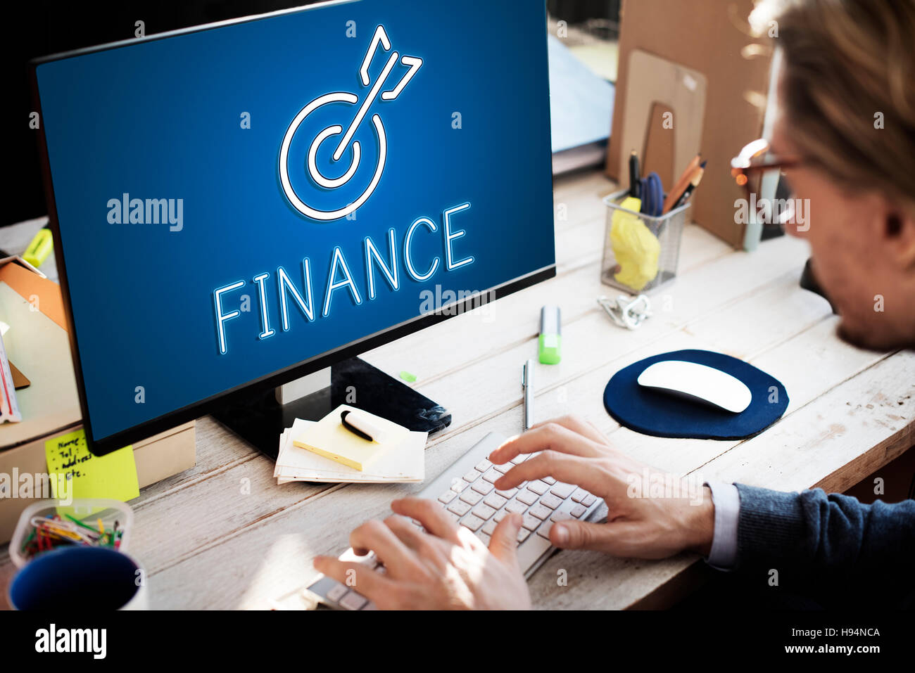 Finance Investment Money Cash Icons Graphics Concept Stock Photo - Alamy