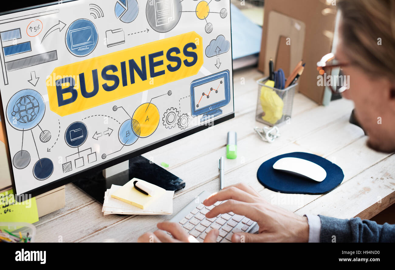 Business Management Company System Graphics Concept Stock Photo - Alamy