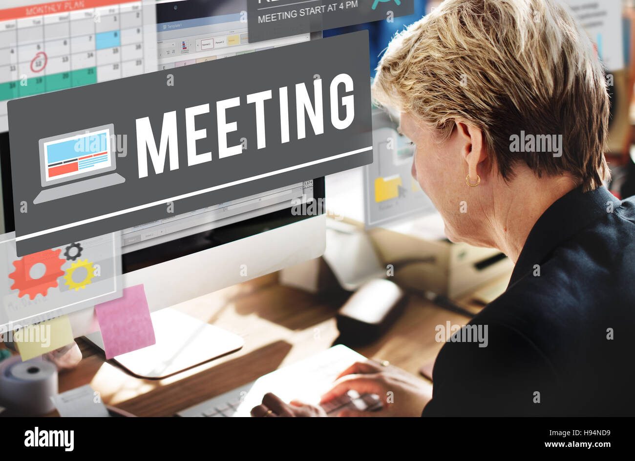 Meeting Conference Business Information Concept Stock Photo - Alamy