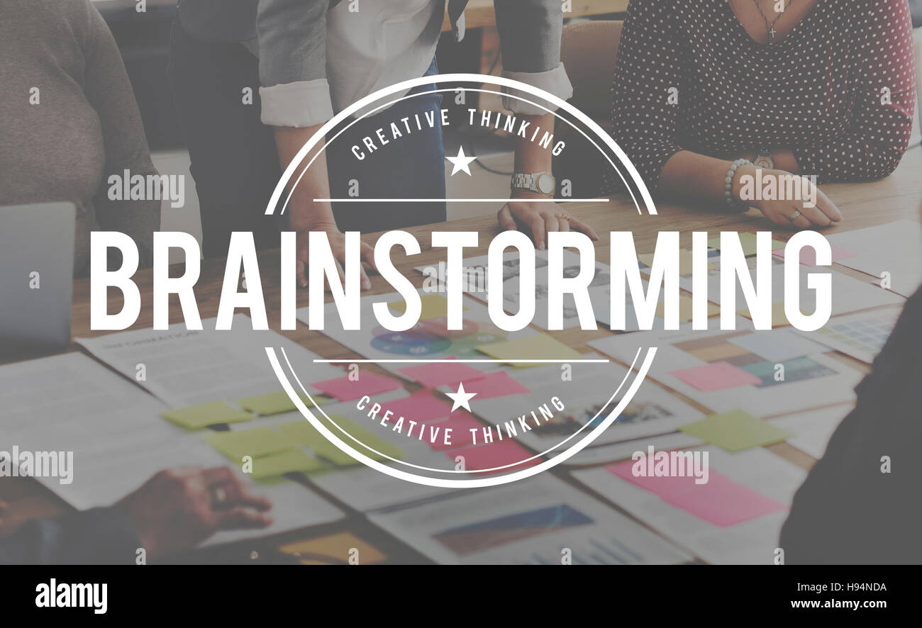 Brainstorming Analysis Planning Strategy Solution Concept Stock Photo ...