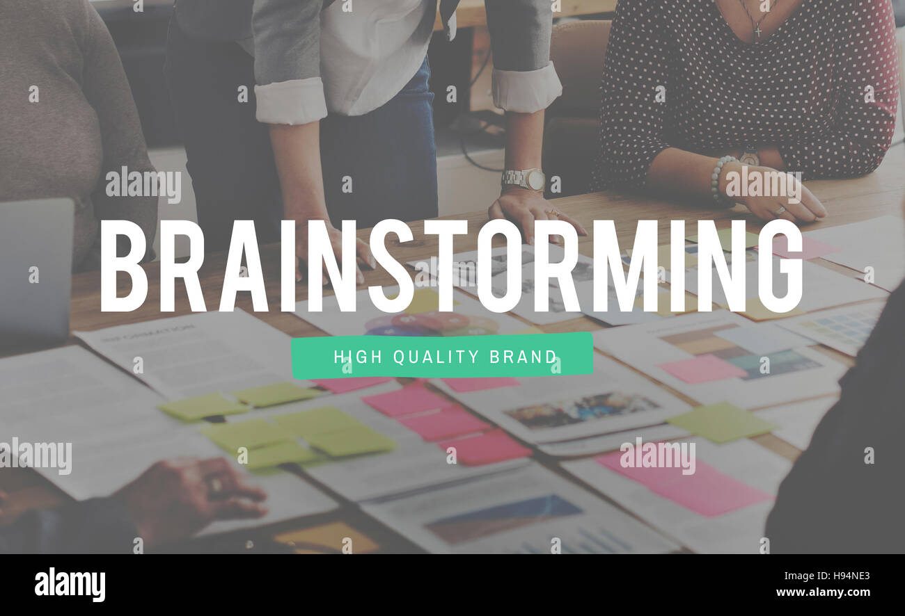 Brainstorming Analysis Planning Strategy Solution Concept Stock Photo ...