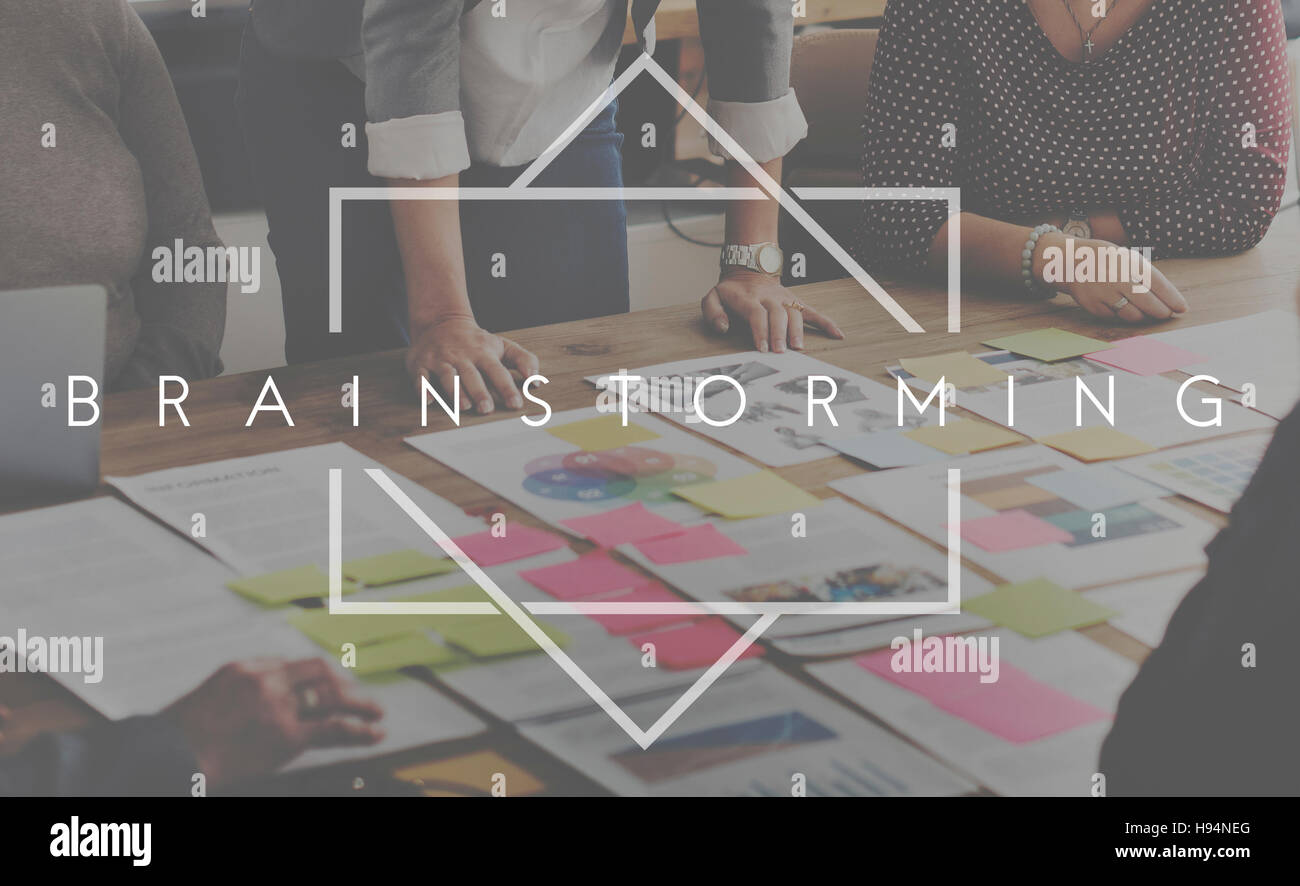 Brainstorming Analysis Planning Strategy Solution Concept Stock Photo ...