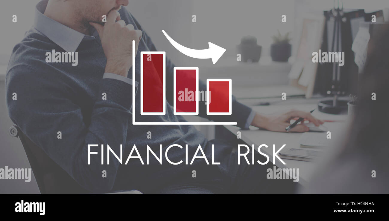 Recession Decrease Business Barchart Concept Stock Photo - Alamy