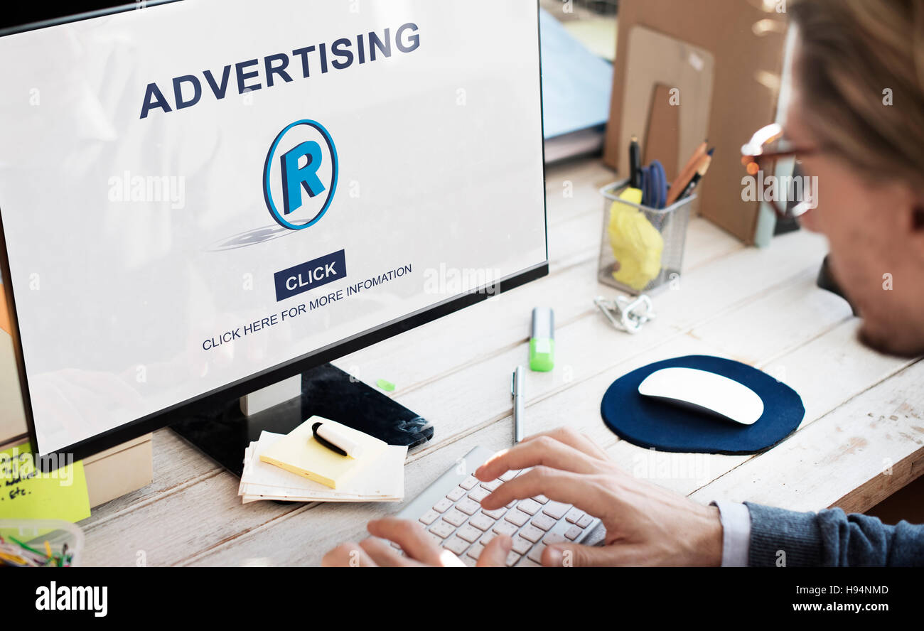 Advertising Campaign Commercial Communication Concept Stock Photo - Alamy