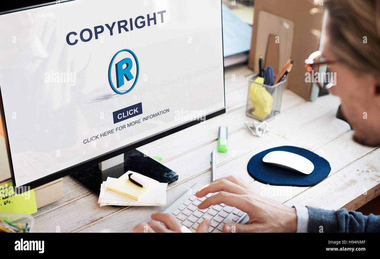 Copyright Brand Business Design Identity Patent Concept Stock Photo - Alamy