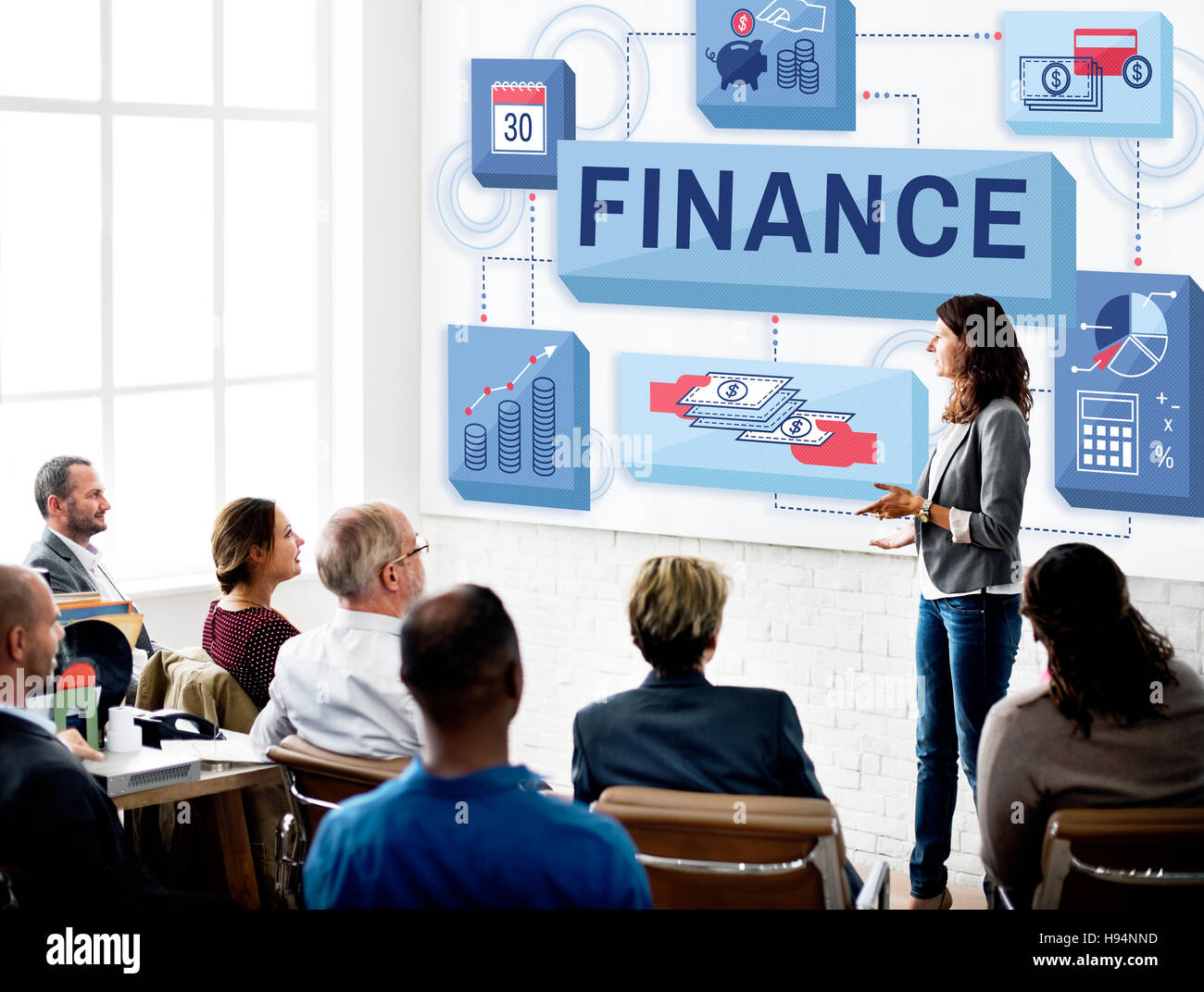 Finance Money Management Graphics Concept Stock Photo - Alamy