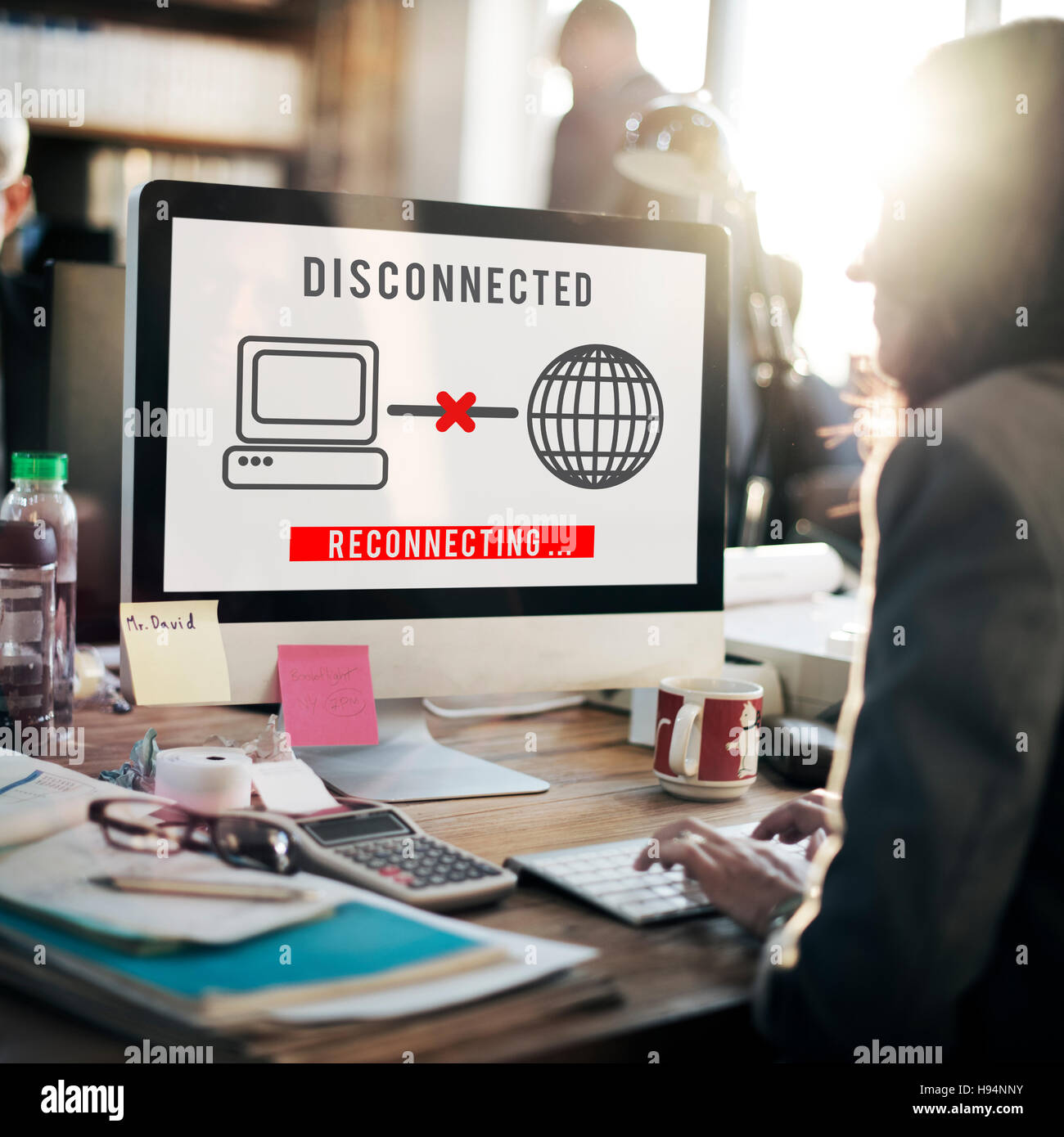 Disconnected Disconnect Error Inaccessible Concept Stock Photo - Alamy