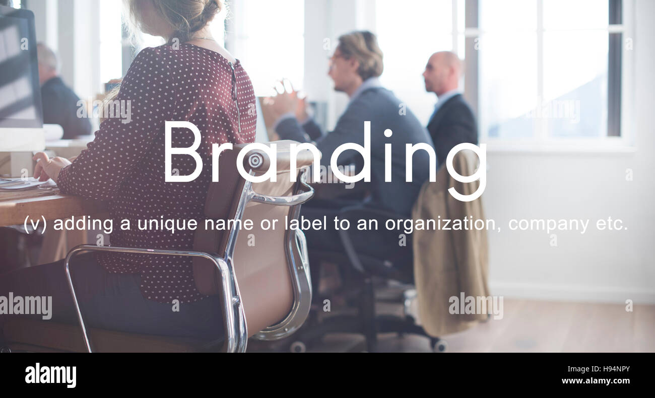 Branding Brand Copyright Label Logo Product Concept Stock Photo - Alamy