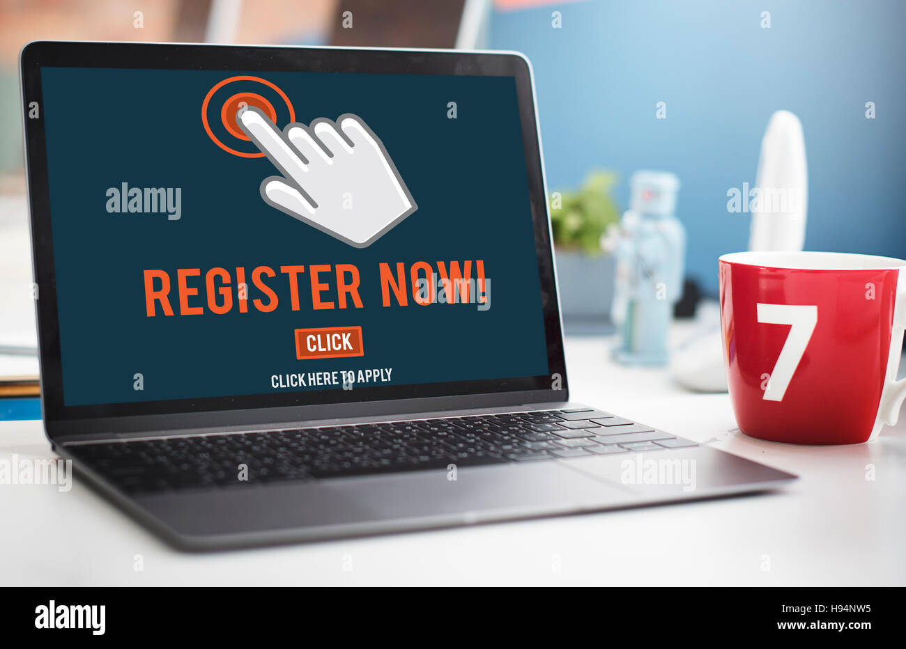 Register Registration Enter Apply Membership Concept Stock Photo - Alamy