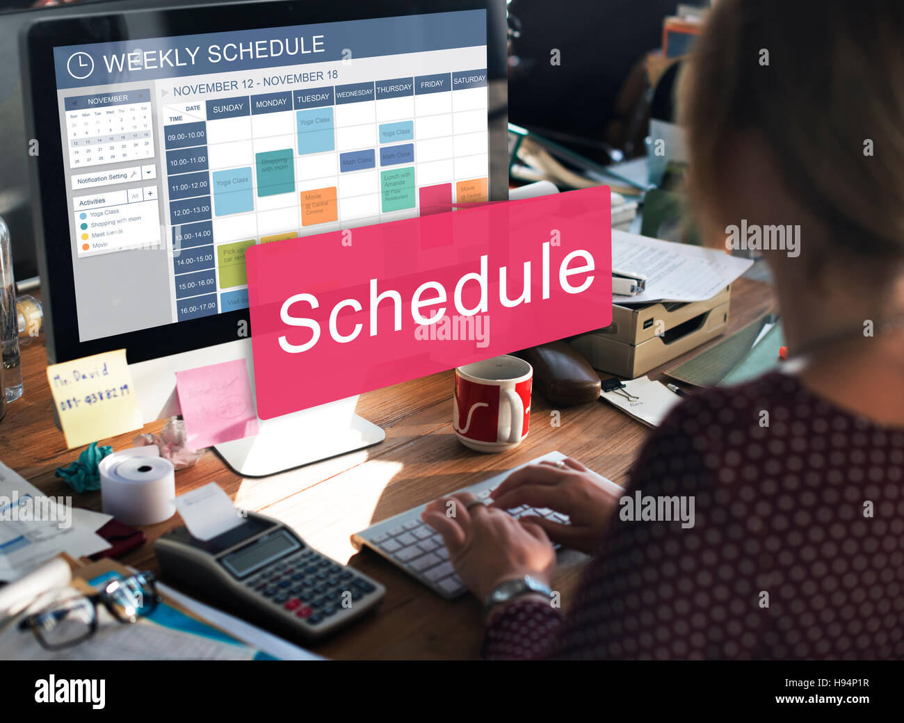 Schedule Organization Planning List To Do Concept Stock Photo - Alamy