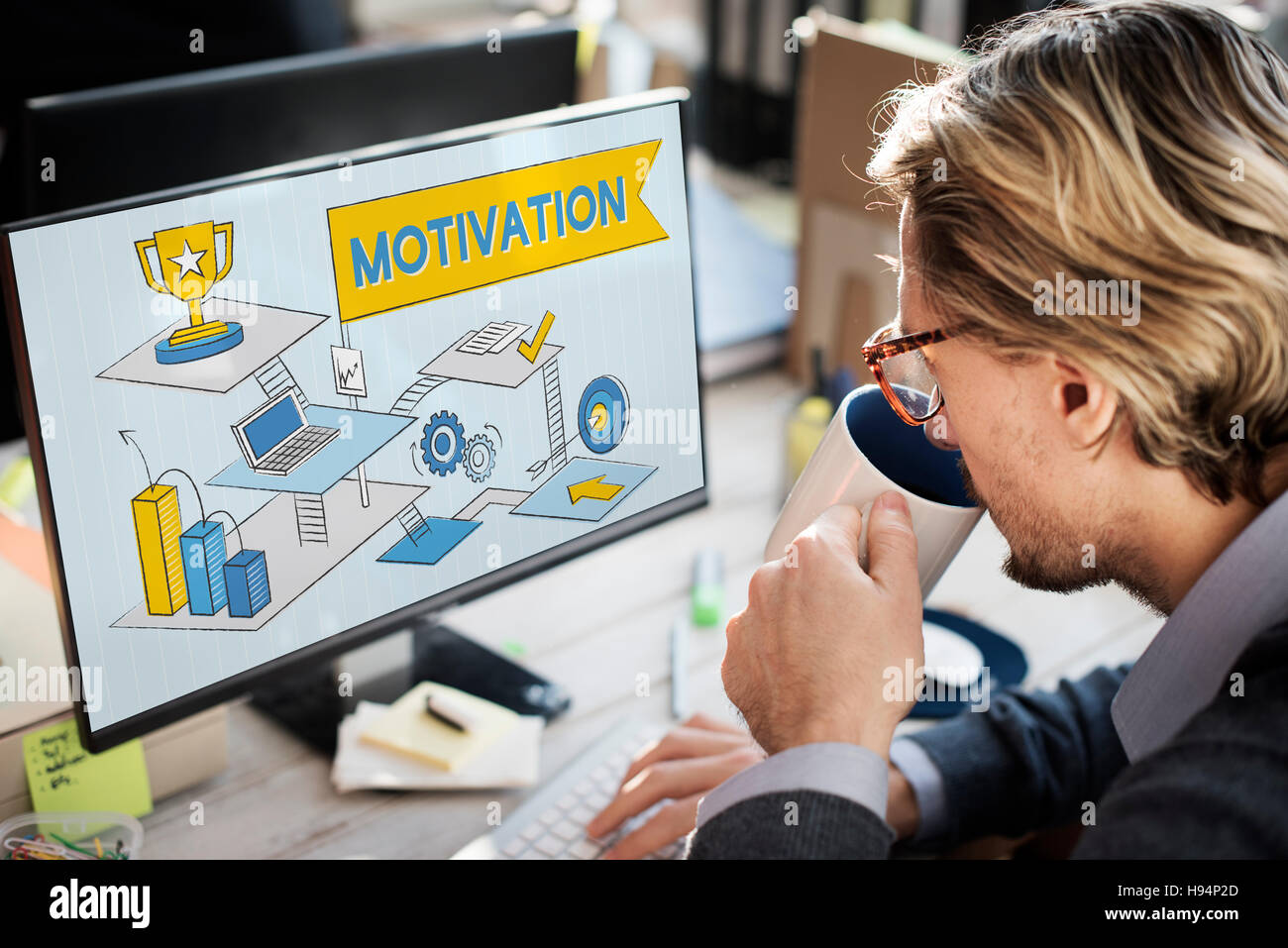 Motivation Aspiration Expectations Inspire Concept Stock Photo - Alamy