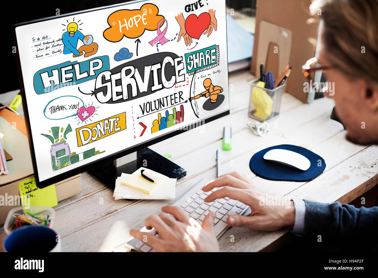 Service Support Assistance Customer Delivery Concept Stock Photo - Alamy