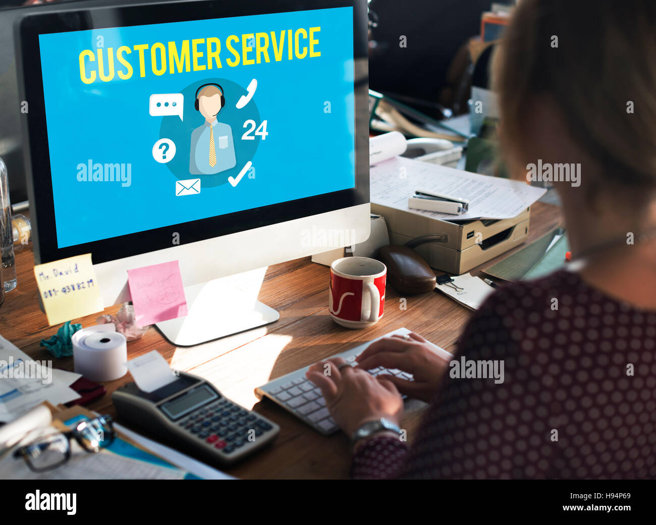 Customer Service Satisfaction Assistance Support Concept Stock Photo ...