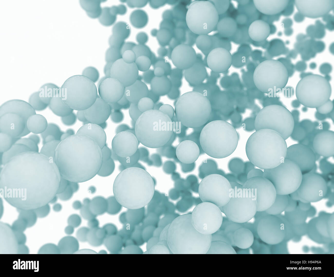 Abstract cluster of 3d spheres on white background Stock Photo - Alamy