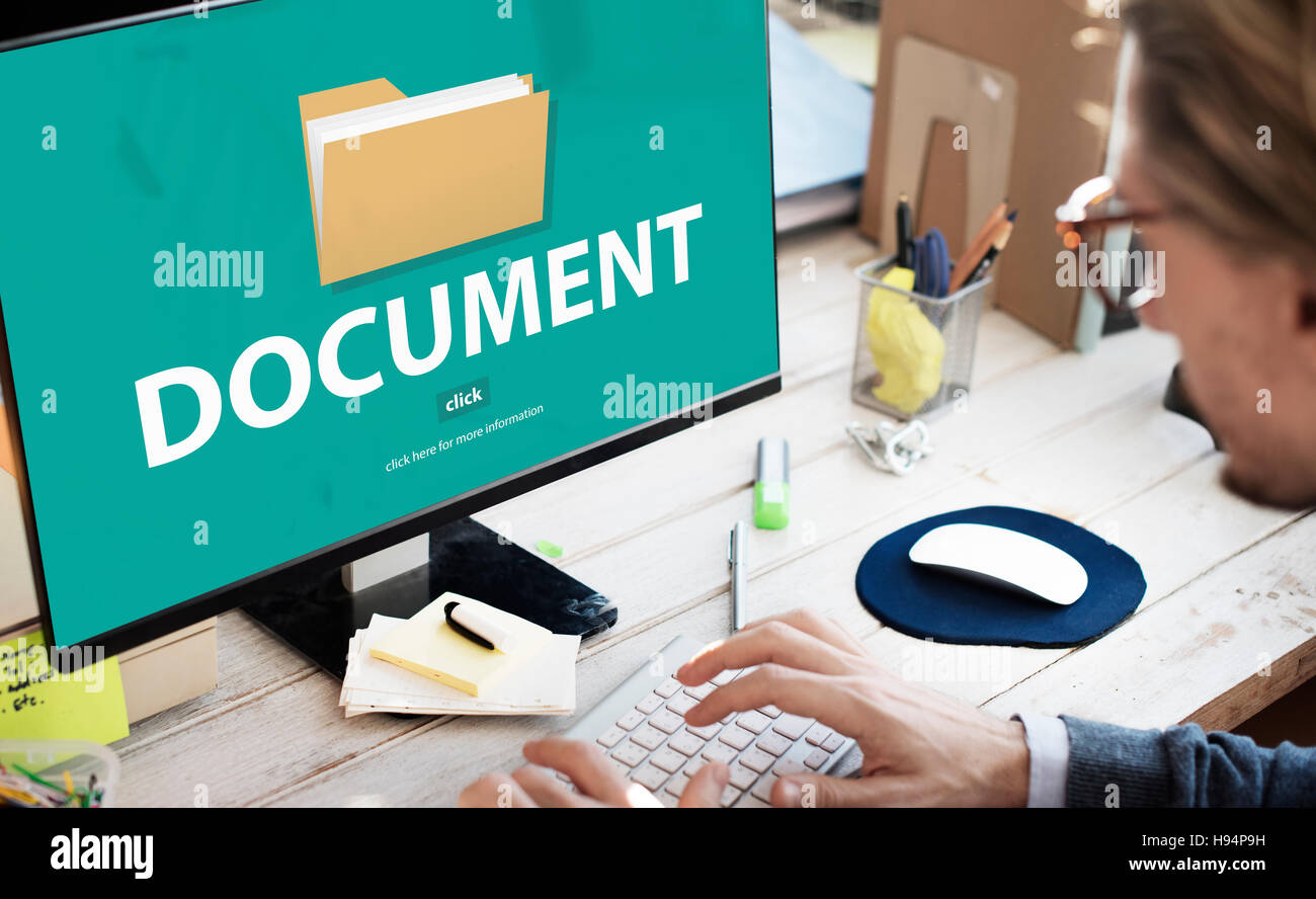 Files Index Content Details Document Archives Concept Stock Photo - Alamy