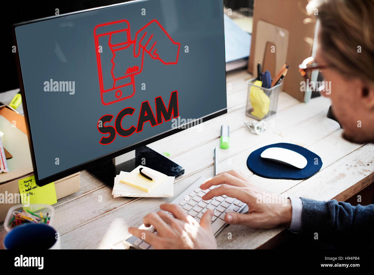 Online Security Cyber Attack Graphic Concept Stock Photo - Alamy