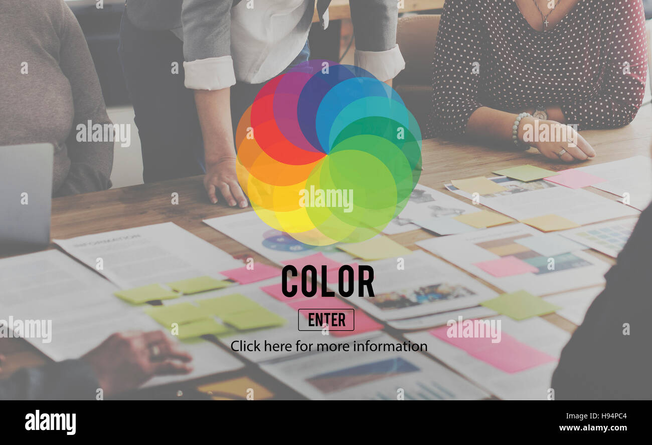 Color Colorful Shade Hue Concept Stock Photo - Alamy
