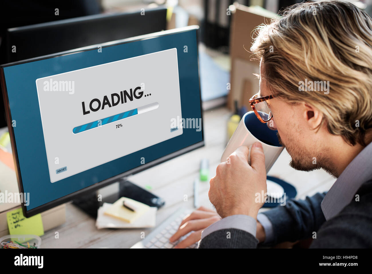 Speed Progress Bar Icon Technology Concept Stock Photo - Alamy