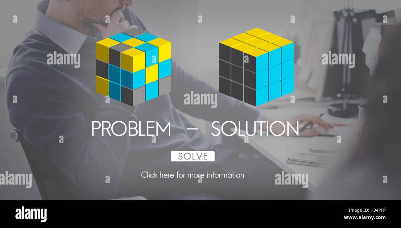 Problem Solution Strategy Trouble Difficulty Ideas Concept Stock Photo ...