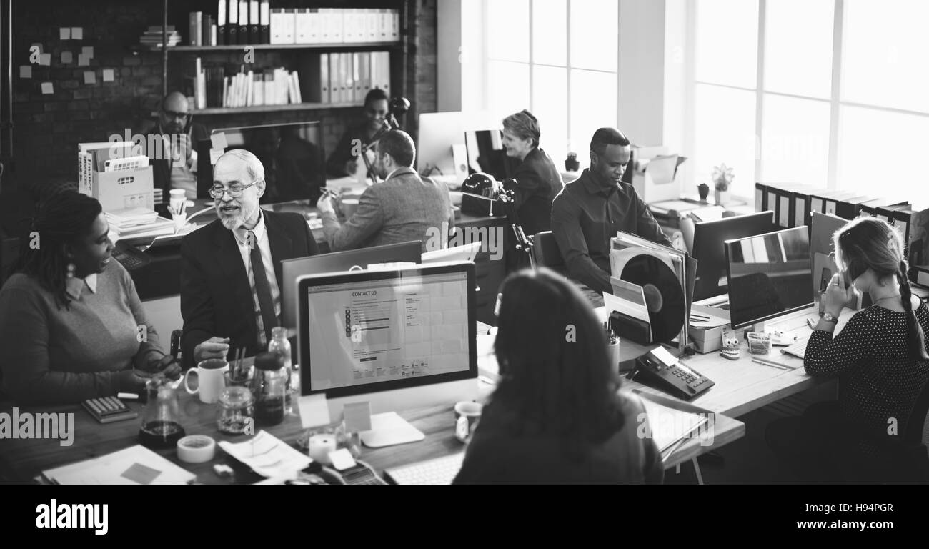 Business Team Discussion Team Customer Service Concept Stock Photo - Alamy