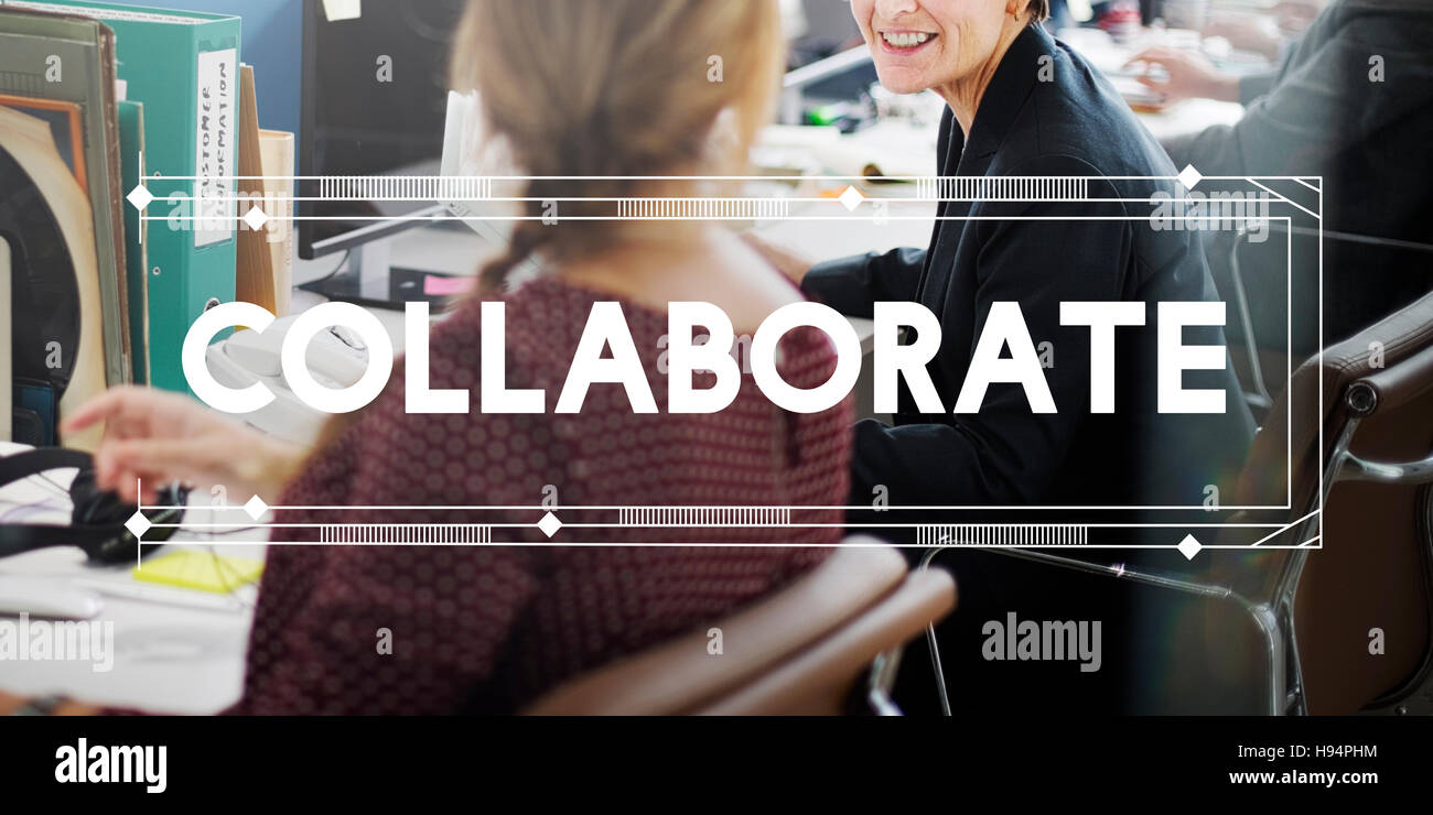 Collaborate Strategy Support Team Together Concept Stock Photo - Alamy