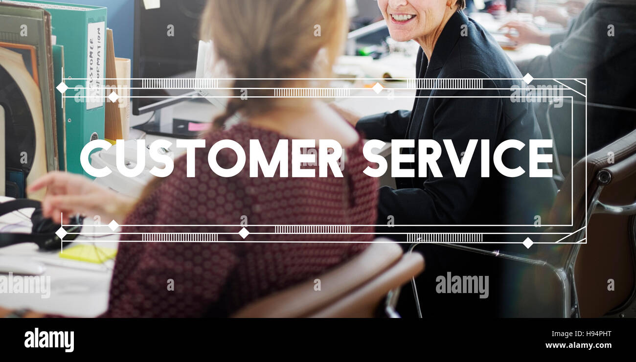Customer Service Support Work Advice Concept Stock Photo - Alamy