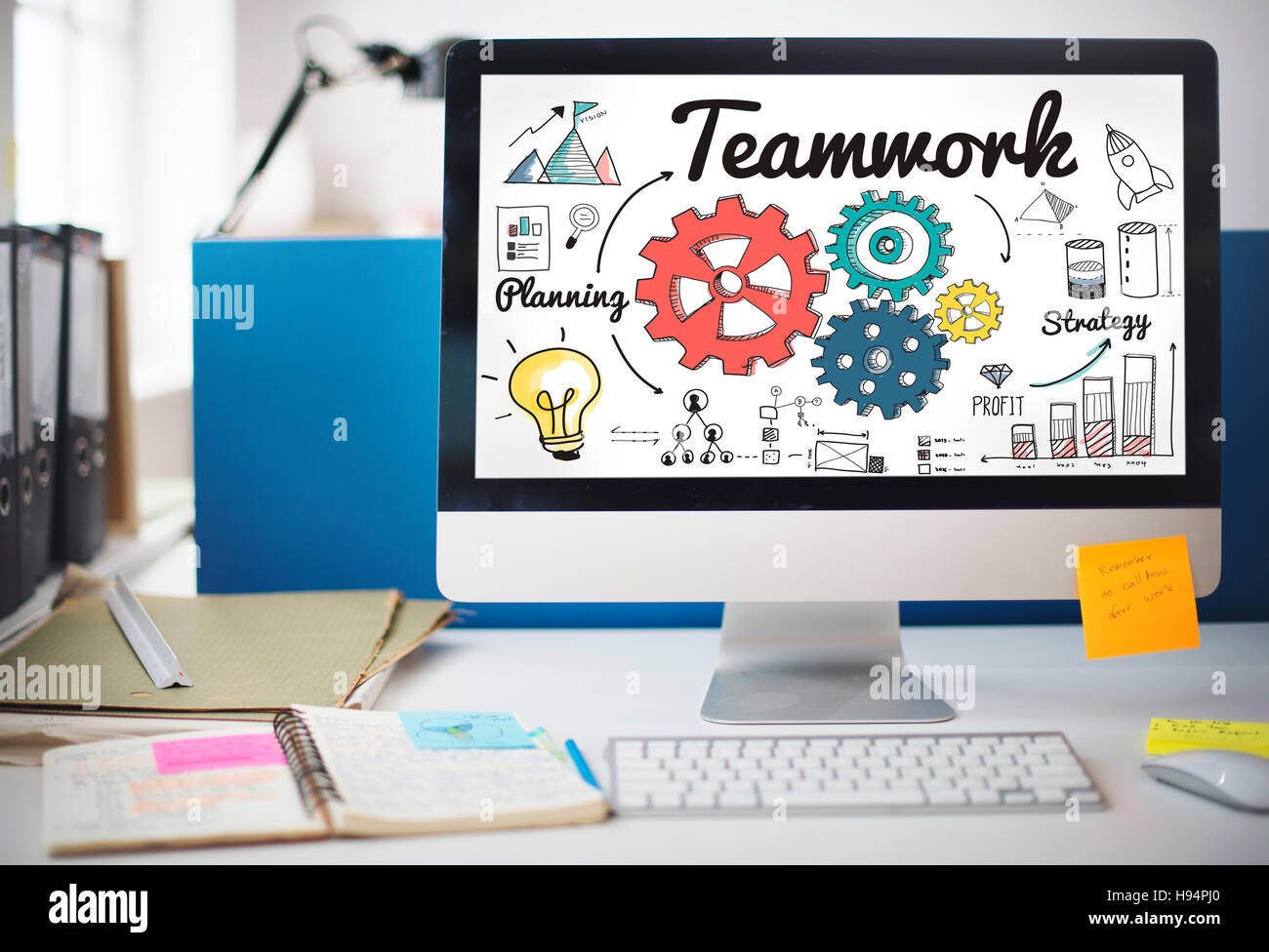 Teamwork Team Collaboration Connection Togetherness Unity Concept Stock ...